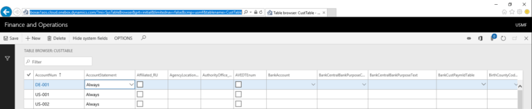 How to Quickly View Table Data in Microsoft D365 F&O