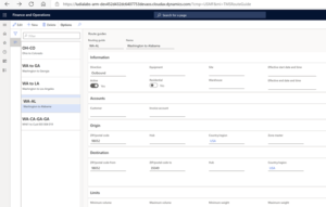 Set up the Transportation Management System in Dynamics 365